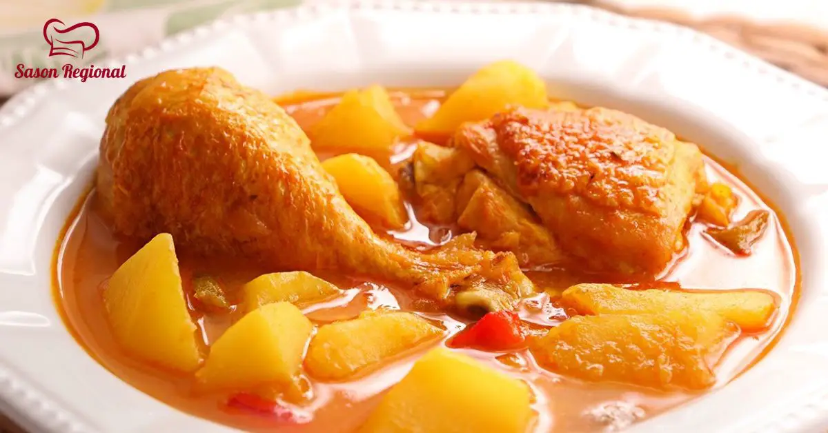 Receta tradicional del estofado de pollo con papas - Sason Regional